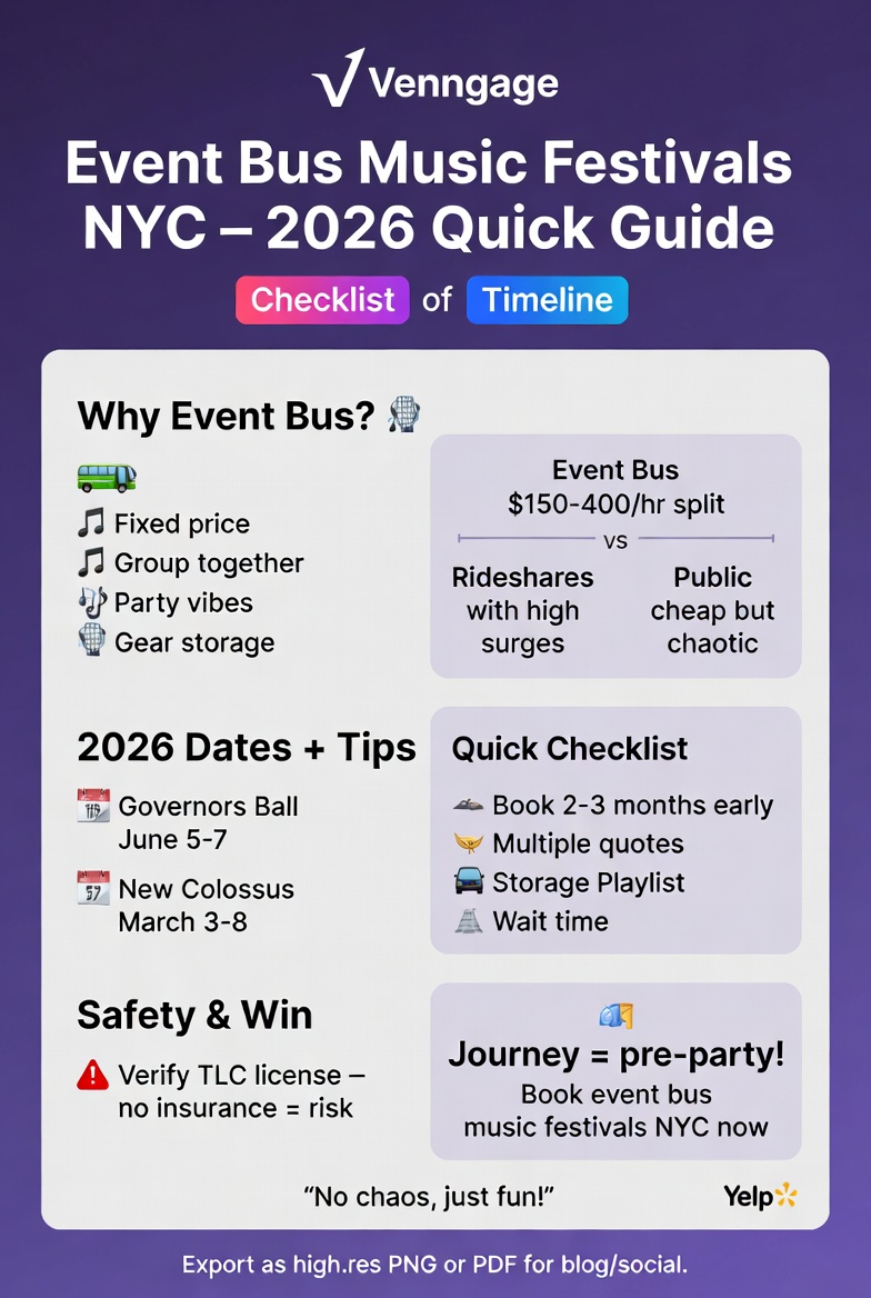 Event Bus Music Festivals NYC: Epic 2026 Guide (Save 50%+!)